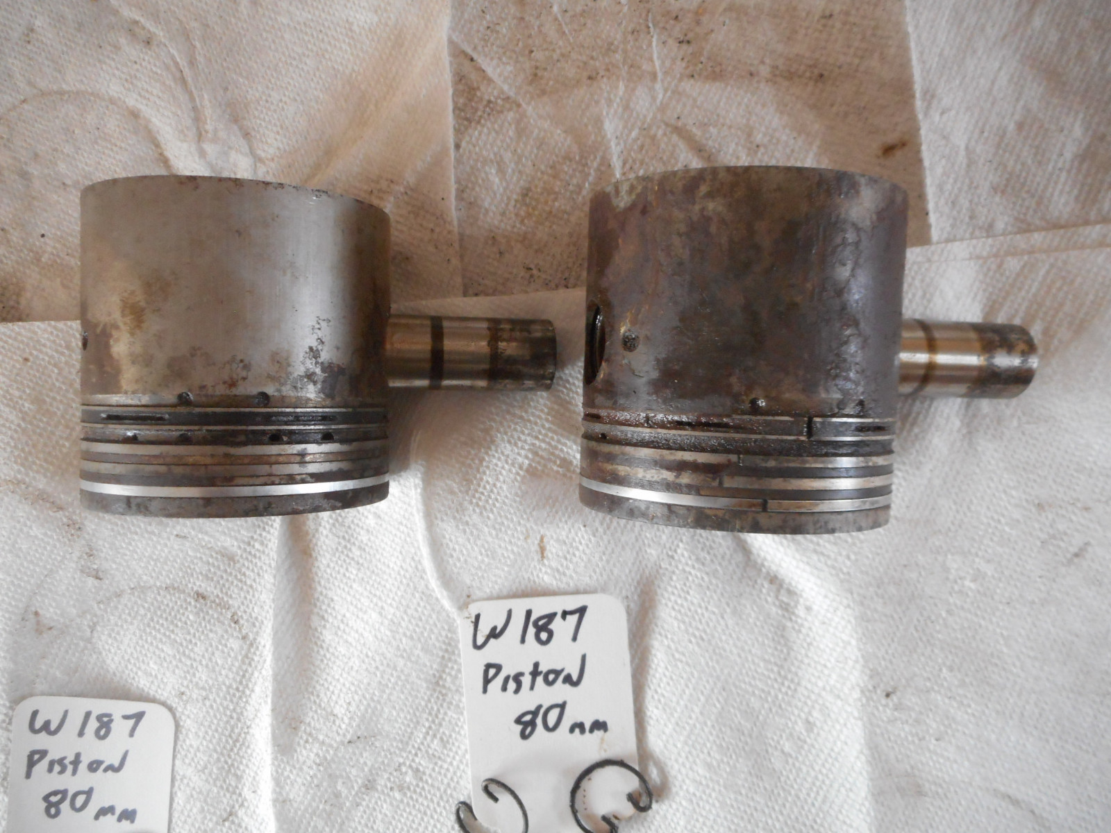 1953 Mercedes Benz W187 Piston pistons 80mm | eBay