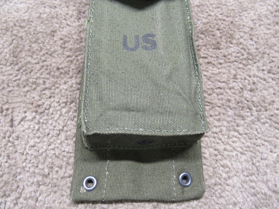 US VIETNAM ERA MAGAZINE MAG AMMO POUCH US MILITARY M1961 USMC 7.62MM 30 ...