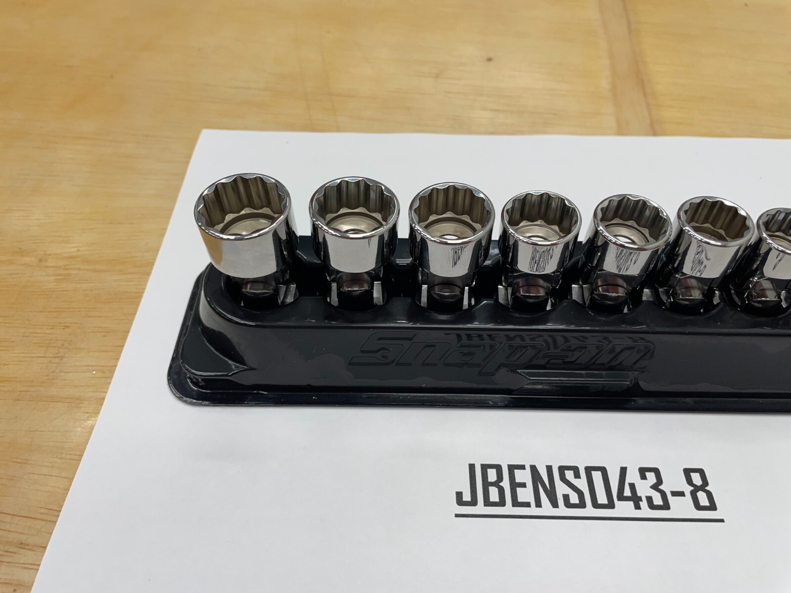 Snap-on Tools 9pc 3/8" Drive Metric 12pt Shallow Swivel Socket Set ...