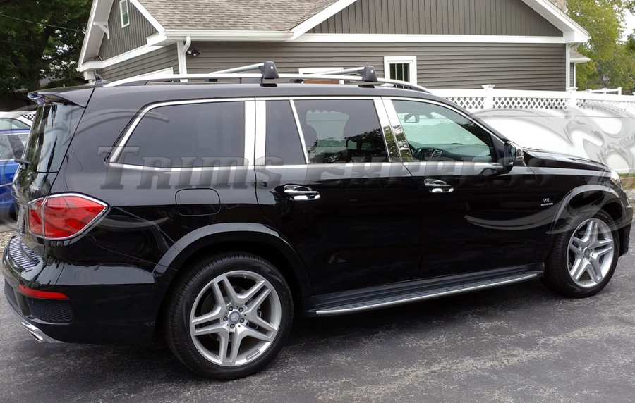 2013-2019 Mercedes GL/GLS GL350 GL450 GL550 10Pc Chrome Pillar Post ...