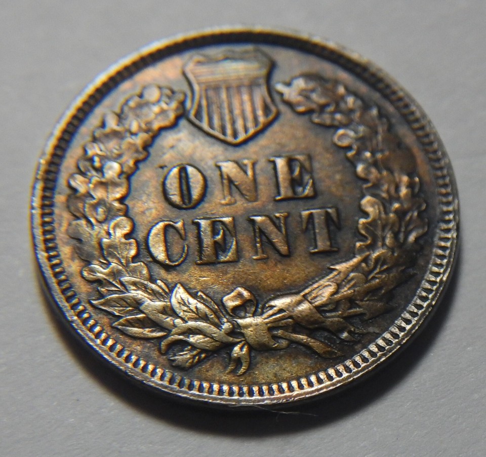 Indian head cent 1872 shallow N mint state sharp details collector coin ...