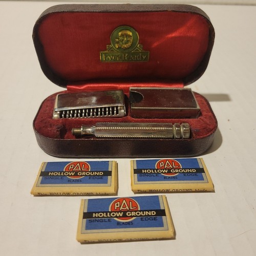 Vintage Ever-Ready Single Edge Safety Razor in Case w/ Blades & Blade ...