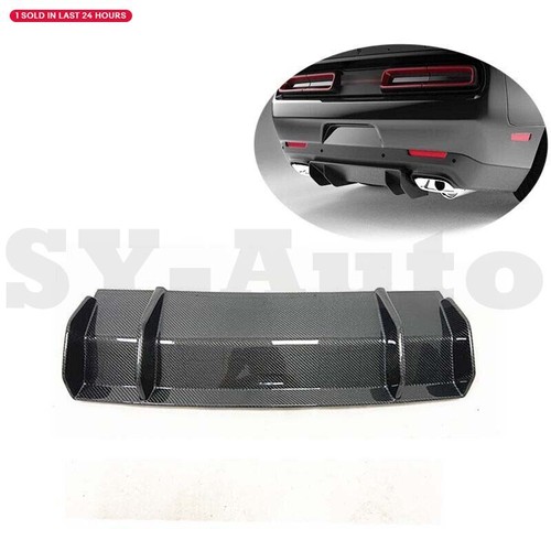 Real Carbon MD Style Rear Bumper Diffuser Spoiler for Dodge Challenger ...