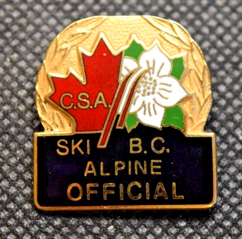 CSA Ski BC Alpine Official Canada Ski Pin | eBay