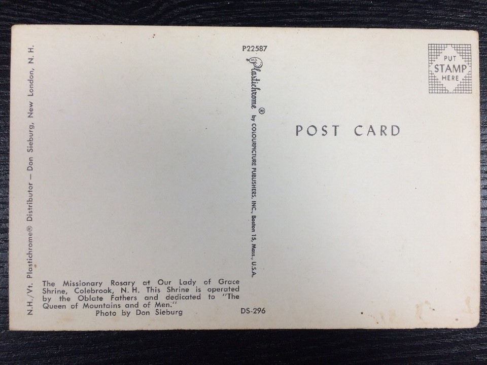 Missionary Rosary Our Lady Of Grace Shrine Colebrook, New Hampshire ...