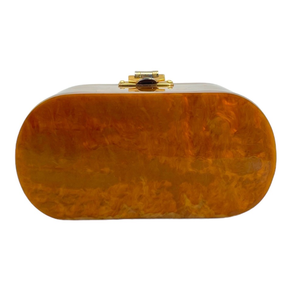 Vintage 40s 50s HEDY Lucite Handbag Mini Box Bag Top Handle Retro ...