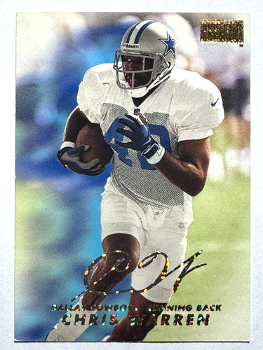 CHRIS WARREN Dallas Cowboys, Seahawks 1998 SkyBox Premium NFL Football ...