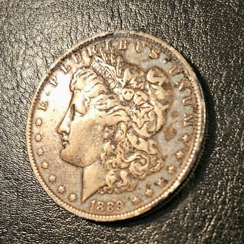 1889 Morgan Silver Dollar, Lovely Dark Iridescent Toning, Unique! | eBay