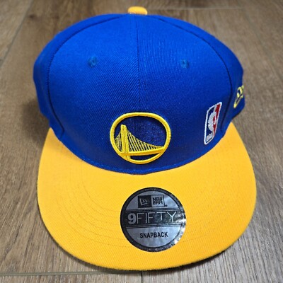 Golden State Warriors Hat New Era 9FIFTY NBA Snapback Cap Blue Yellow ...