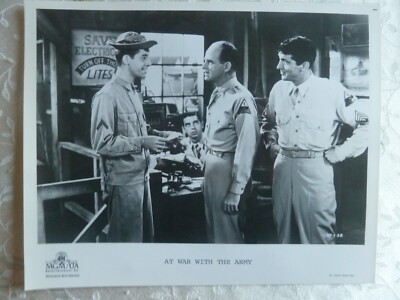 AT WAR WITH THE ARMY 8x10 b/w Press Photo / Dean Martin & Jerry Lewis ...