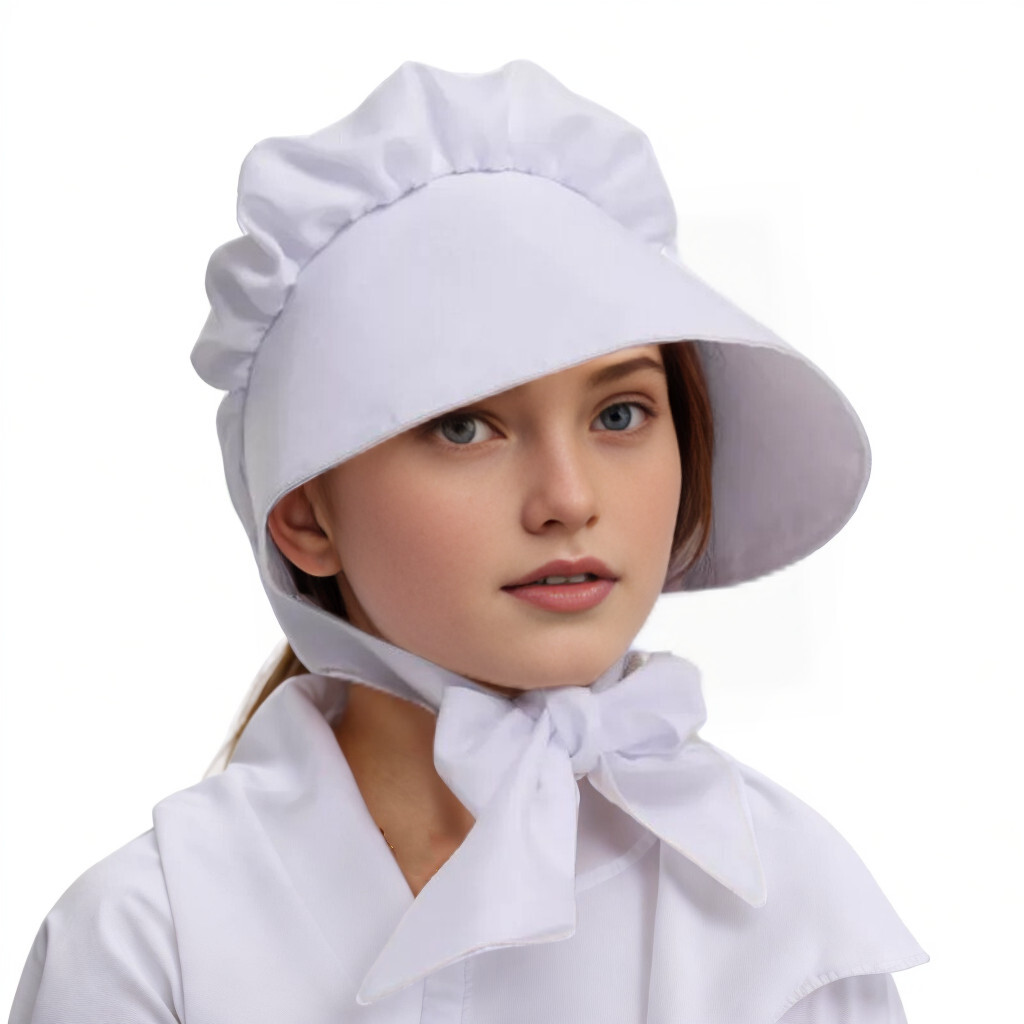Victorian Bonnet for Women Pioneer Women's Maid Bonnet Halloween Poke ...