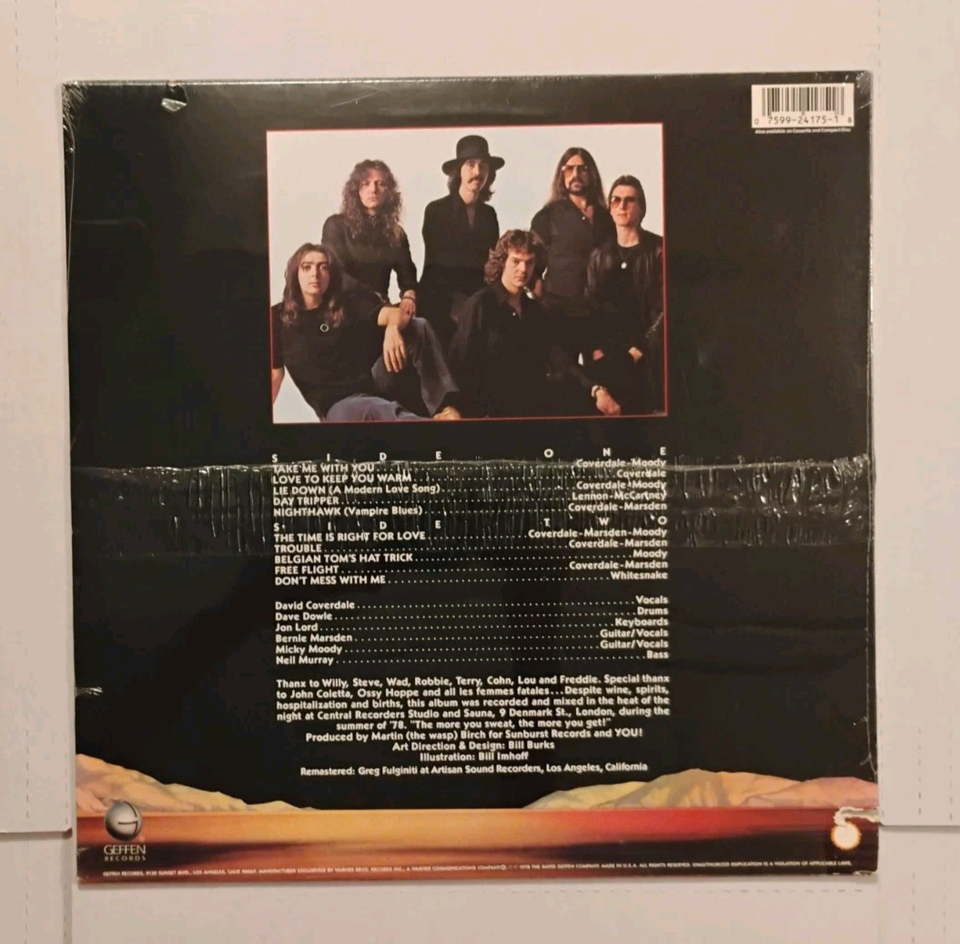 RARE SEALED - WHITESNAKE - TROUBLE - 1978 SUPER SAVER SERIES GEFFEN GHS ...