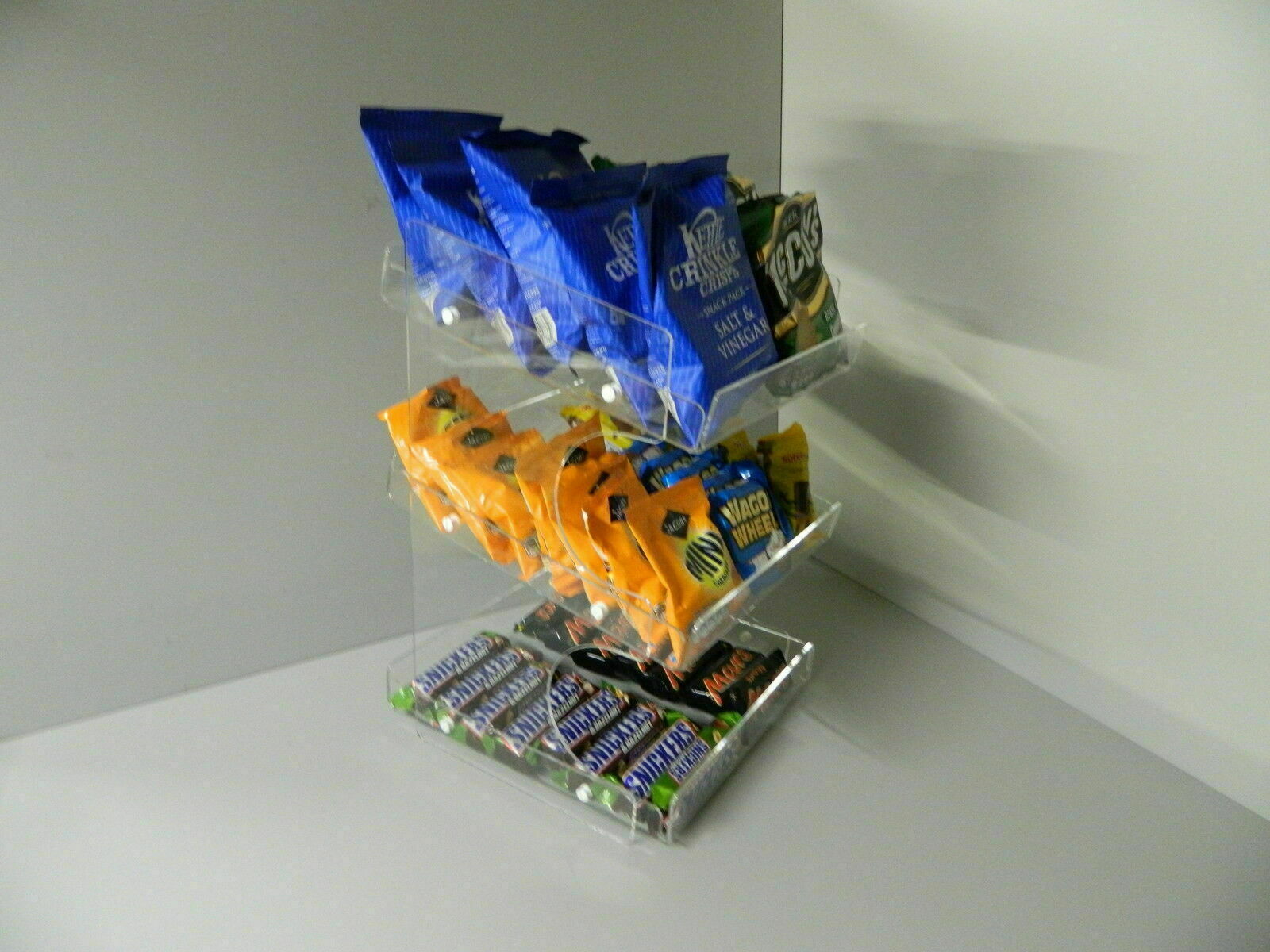 Counter Display 3 Tier Chocolate Crisps & Sweet (impulse buys) | eBay UK