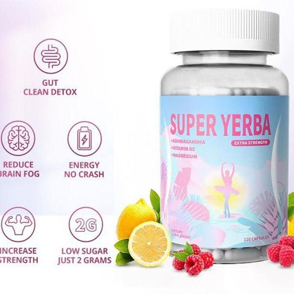 Yerba Magic Yerba Mate Capsules-Clean Energy,Brain Fog Buster And Gut ...
