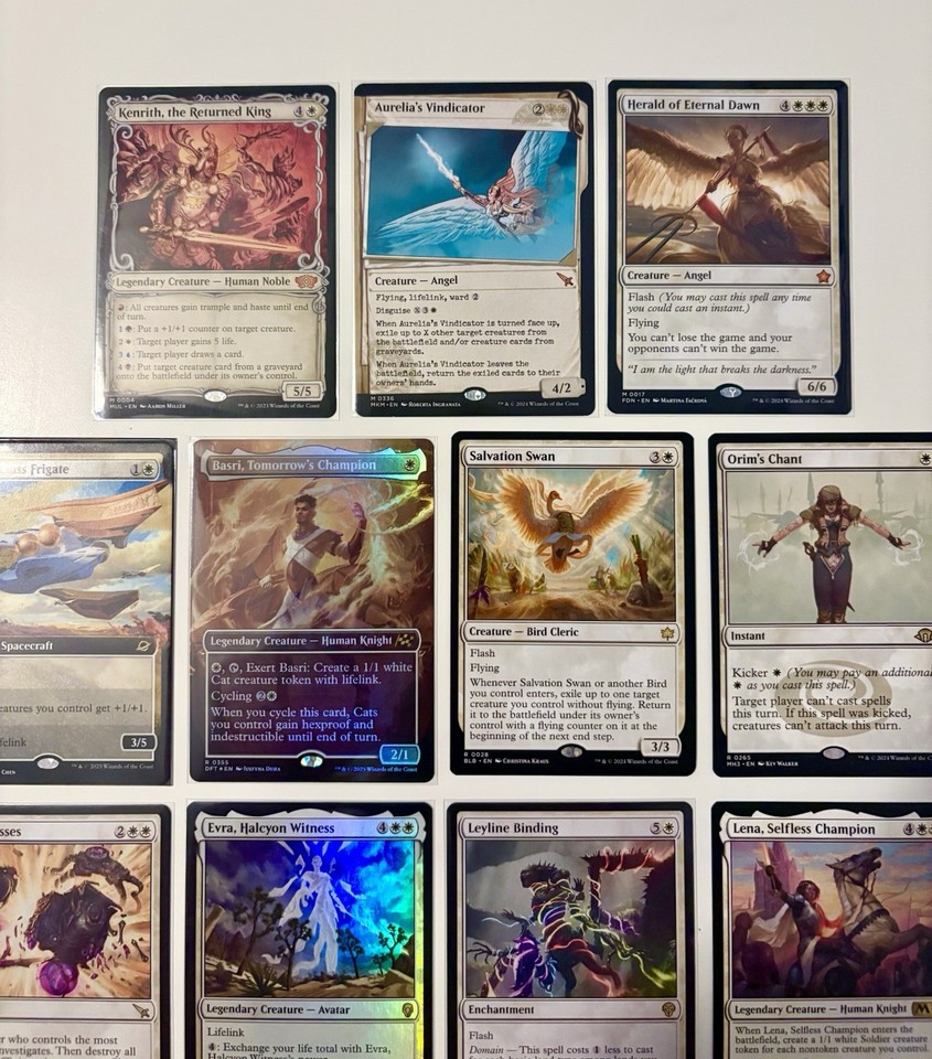 Magic The Gathering Unique 15 White Rare Card Lot (3 Mythic). NM | eBay