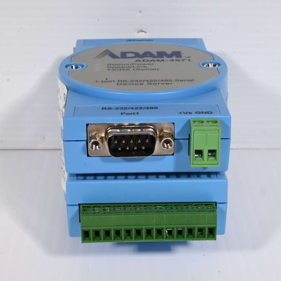 Advantech ADAM-4571 1-port RS-232/422/485 Server w/ ADAM-4019 8-Ch ...
