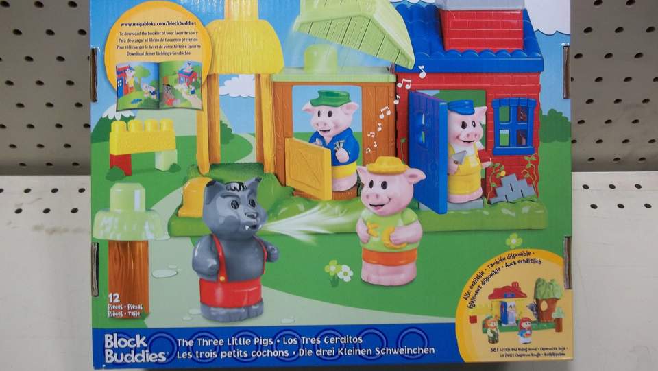 Mega Bloks Block Buddies - Three Little Pigs Playset (12 pcs) | eBay