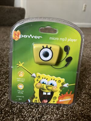 Vintage Nickelodeon SPONGEBOB Mini MP3 Player 1 GB Storage Y2K 2008 New ...
