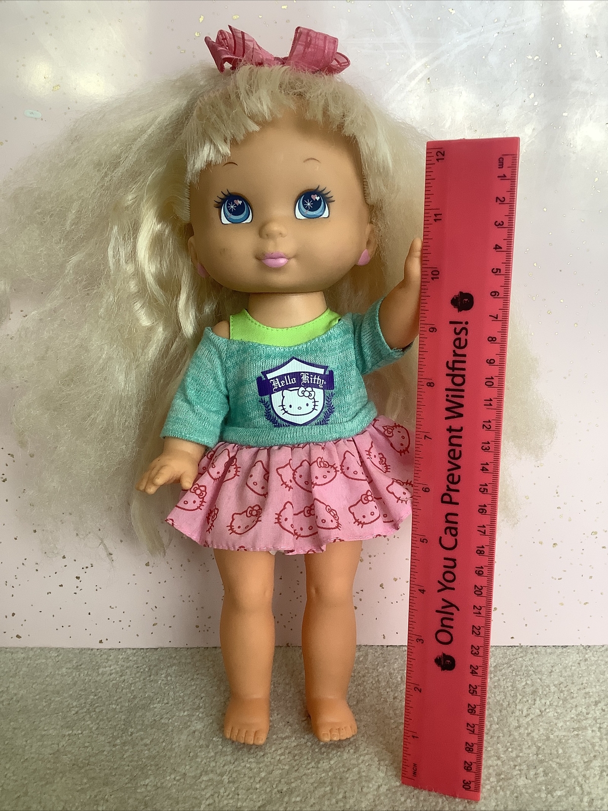 Vintage 90s Rare Tattoodles Doll PJ Sparkles Style Bow Sanrio Hello ...