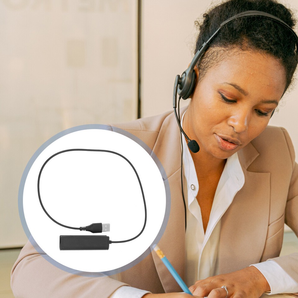 USB Plug Computer PC Laptop To RJ9 Female Adapter Cord For PC Laptop US ...