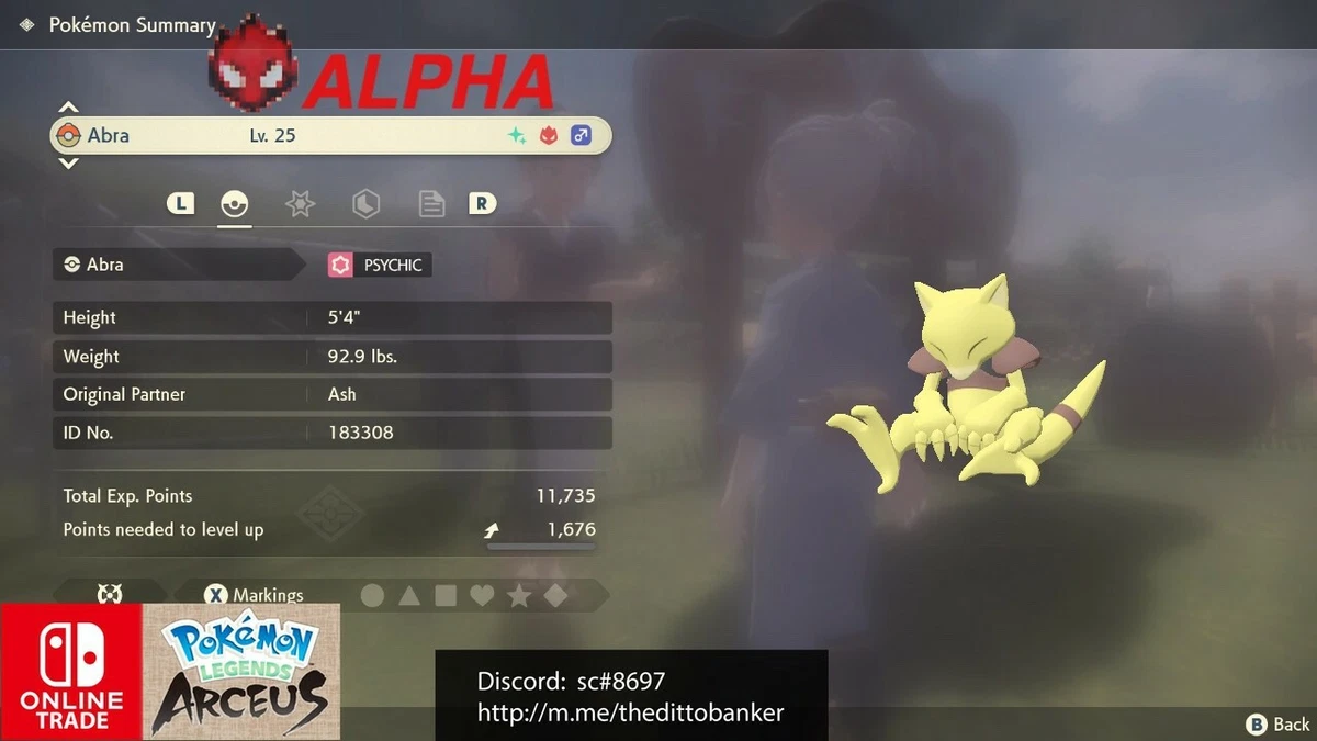 Pokemon Abra Shiny