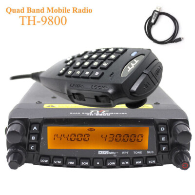 TYT TH-9800 Plus 50W Quad Band Scrambler Mobile Radio Communication ...