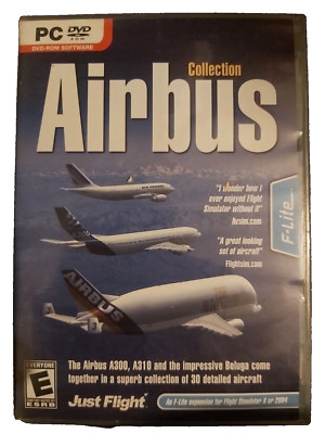 AIRBUS COLLECTION Pc DVD Rom Add-On Flight Simulator Sim 2004 & X ...
