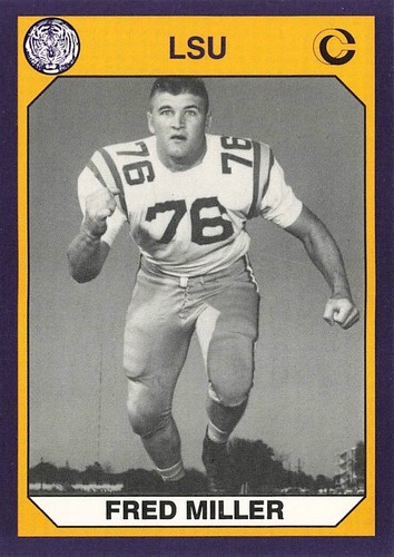 1990 Collegiate Collection LSU Tigers - #160 Fred Miller (RC) for sale ...