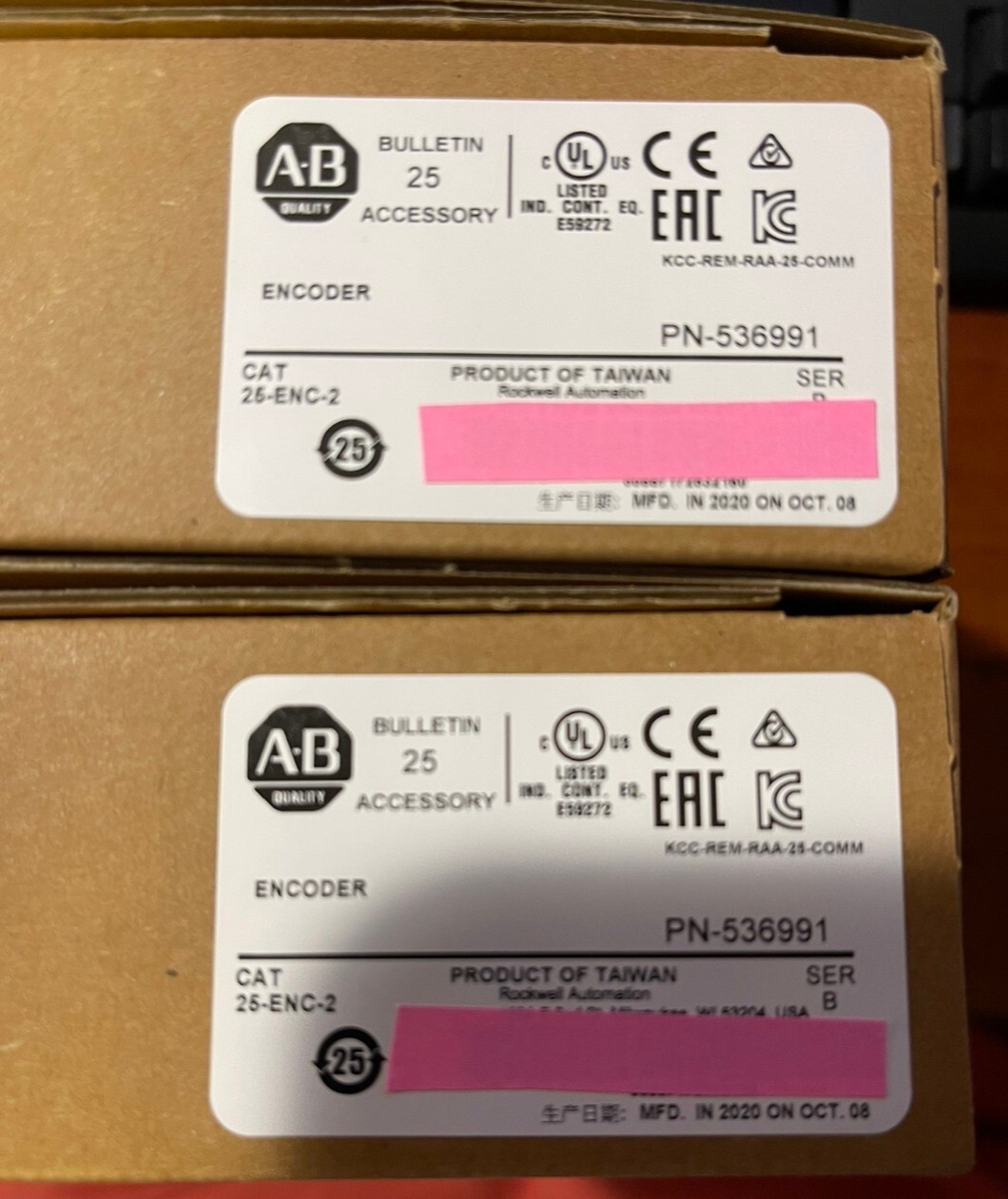 New Allen Bradley 25-ENC-2 Series A PowerFlex 527 Incremental Encoder ...