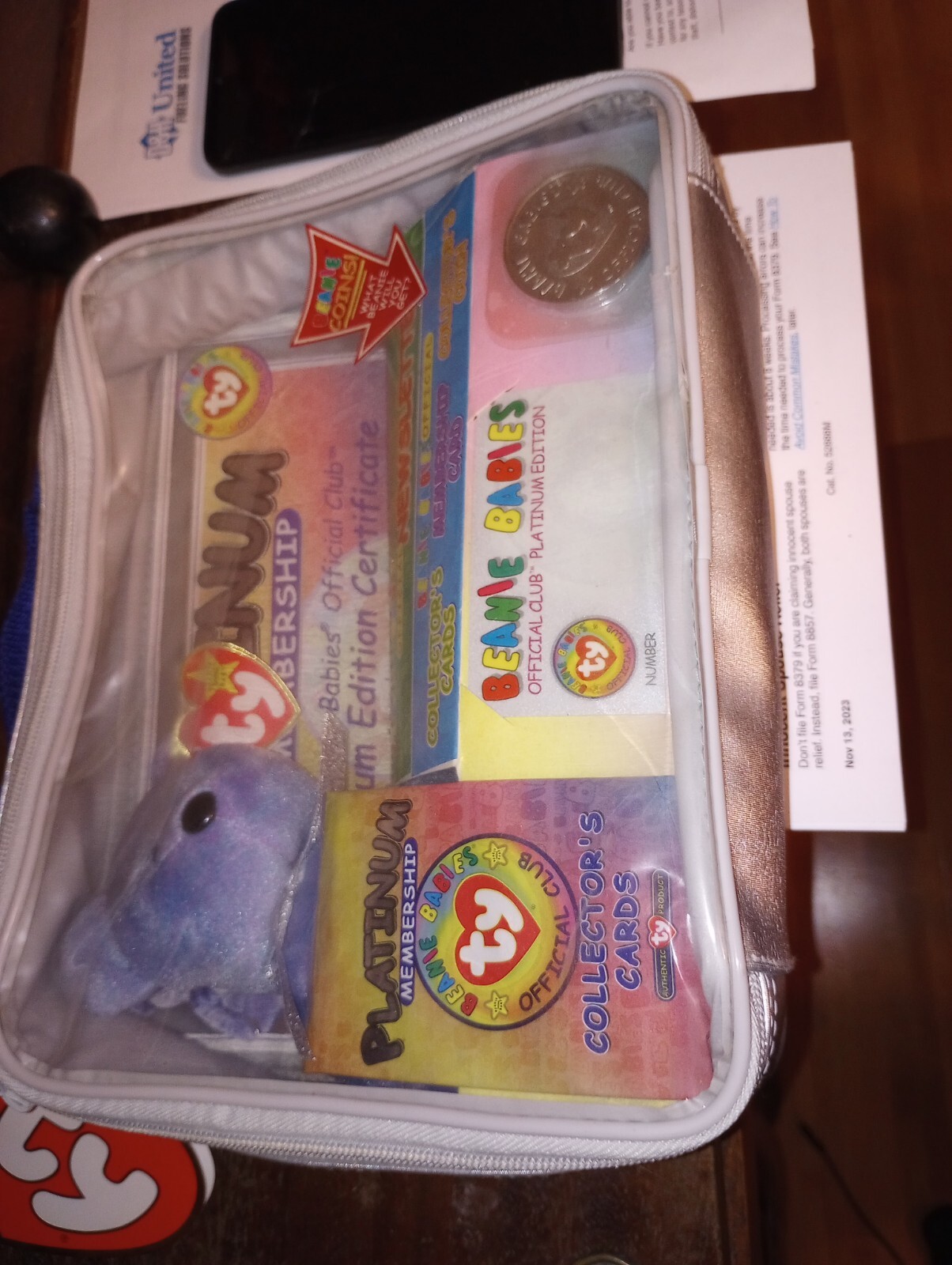 TY Beanie Babies Official Club Membership Kit PLATINUM Edition 1999 w ...