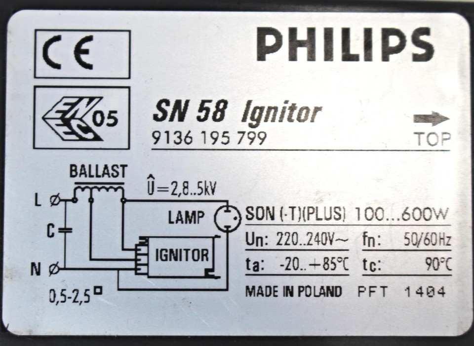 Philips SN58 Ignitor Zündgerät Unused | eBay