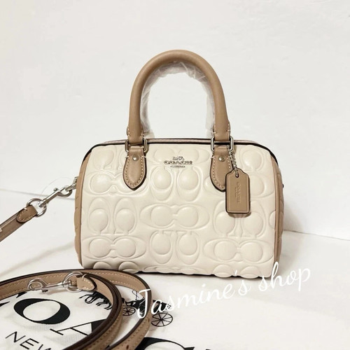 NWT Coach Mini Rowan Crossbody Bag In Blocked Signature Leather CY744 ...