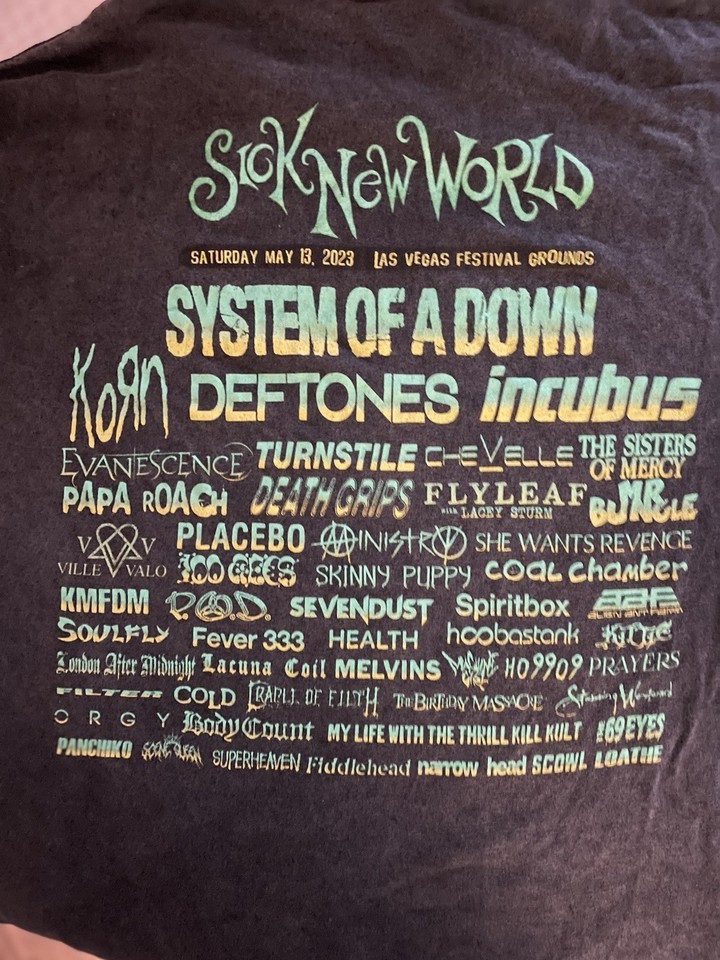 SICK NEW WORLD 2023 Shirt | eBay