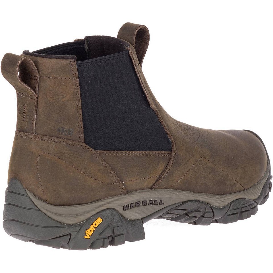 NEW Merrell J88453 MOAB ADVENTURE CHELSEA PLR WP Brown Waterproof Boots ...