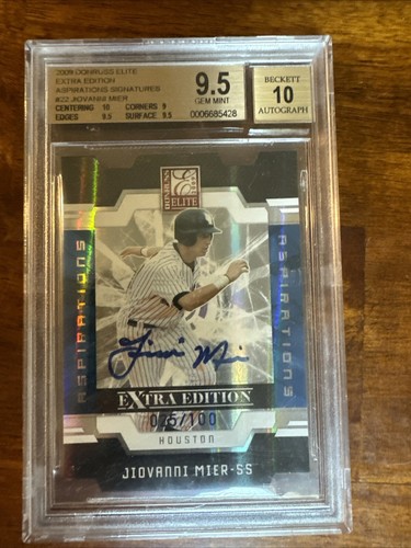 2009 Donruss Elite Extra Signatures Auto #22 Jio Jiovanni Mier /100 (RC ...