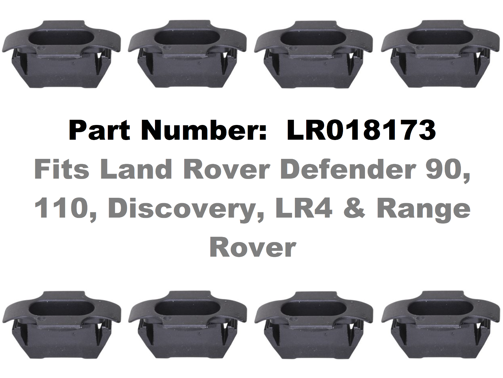 8 RADIATOR GRILLE CLIPS! FOR LAND ROVER DEFENDER 90 RANGE ROVER LR4 ETC ...