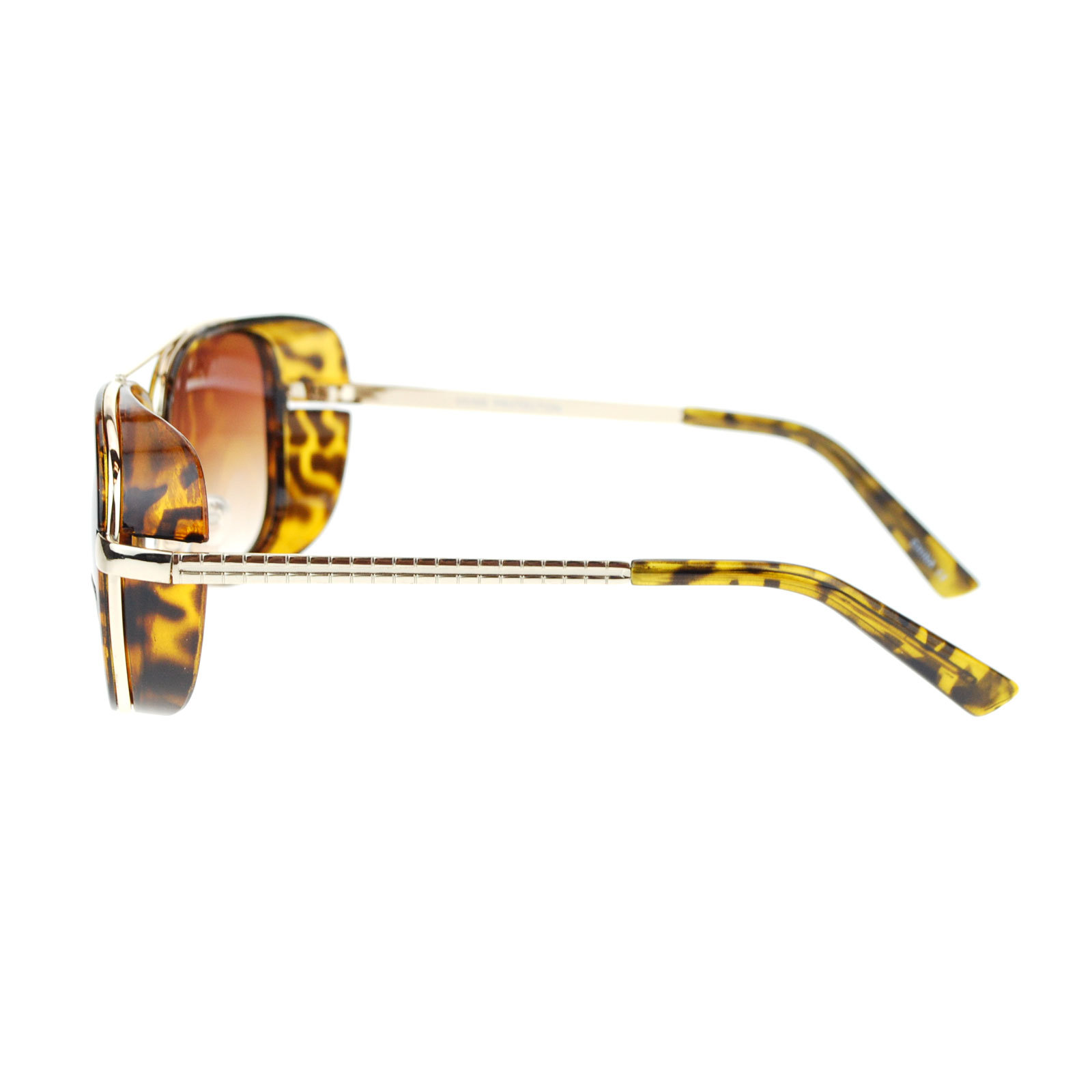 Mens Side Visor Retro Wind Breaker Rectangular Designer Sunglasses | eBay