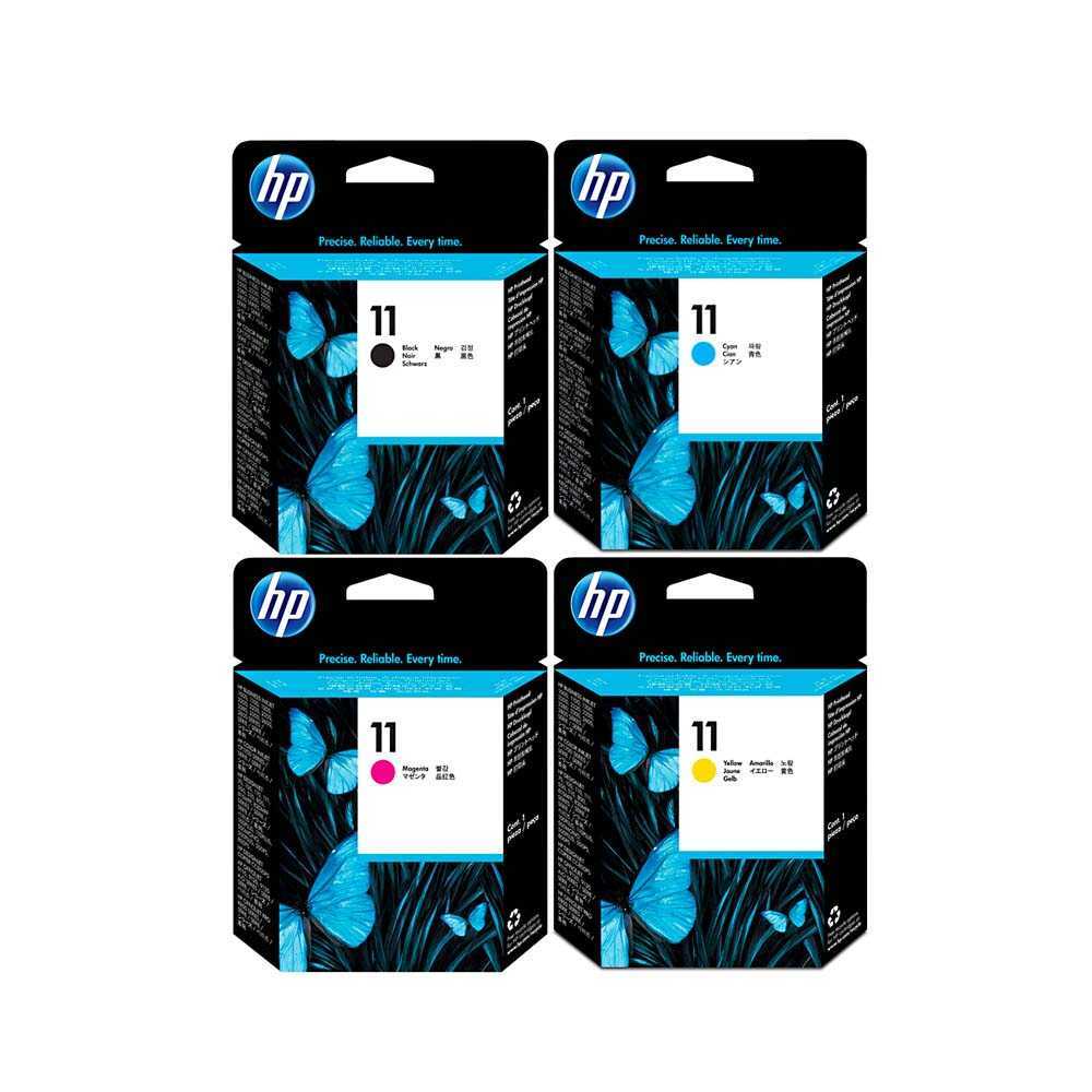 Original HP 11 C4810A C4811A C4812A C4813A Druckkopf Printhead Set Satz ...