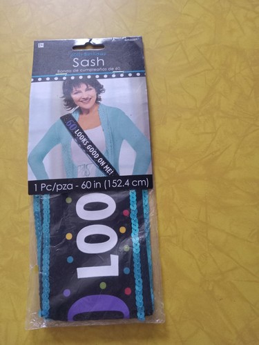 60th Birthday Sash 60 Looks Good On Me 1 Pc 60 in" | eBay