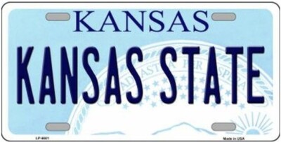 KANSAS STATE License Plate, Aluminum Metal Auto Sign | eBay