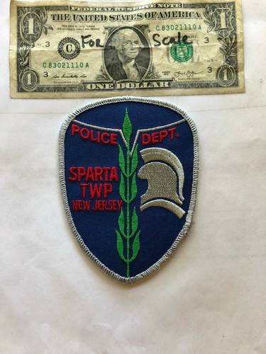 Sparta New Jersey Police Patch (TWP) un-sewn in Great Shape | eBay