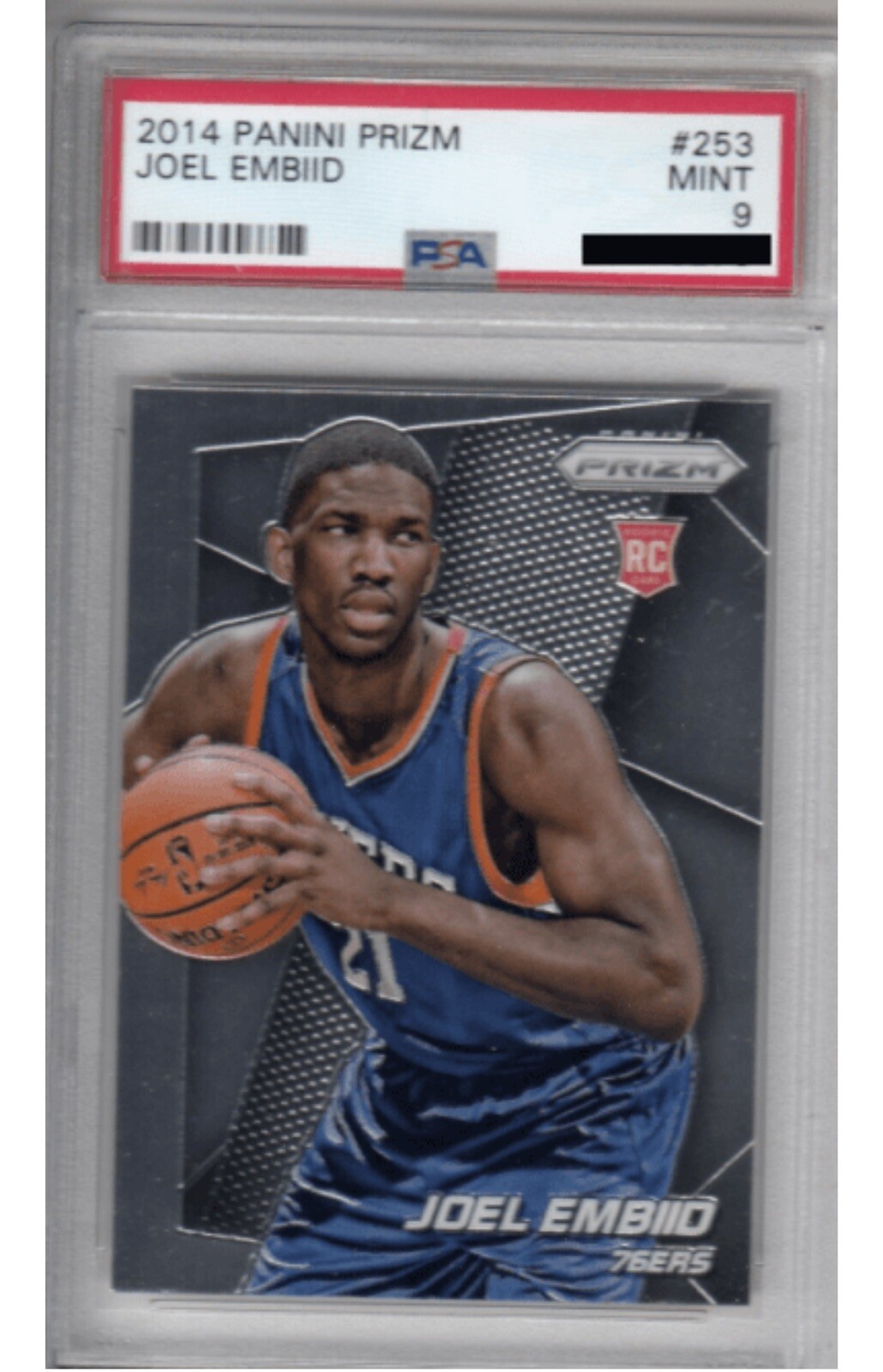 2014 Panini Prizm Joel Embid Rookie #253 PSA 9 Philadelphia 76ers RC | eBay