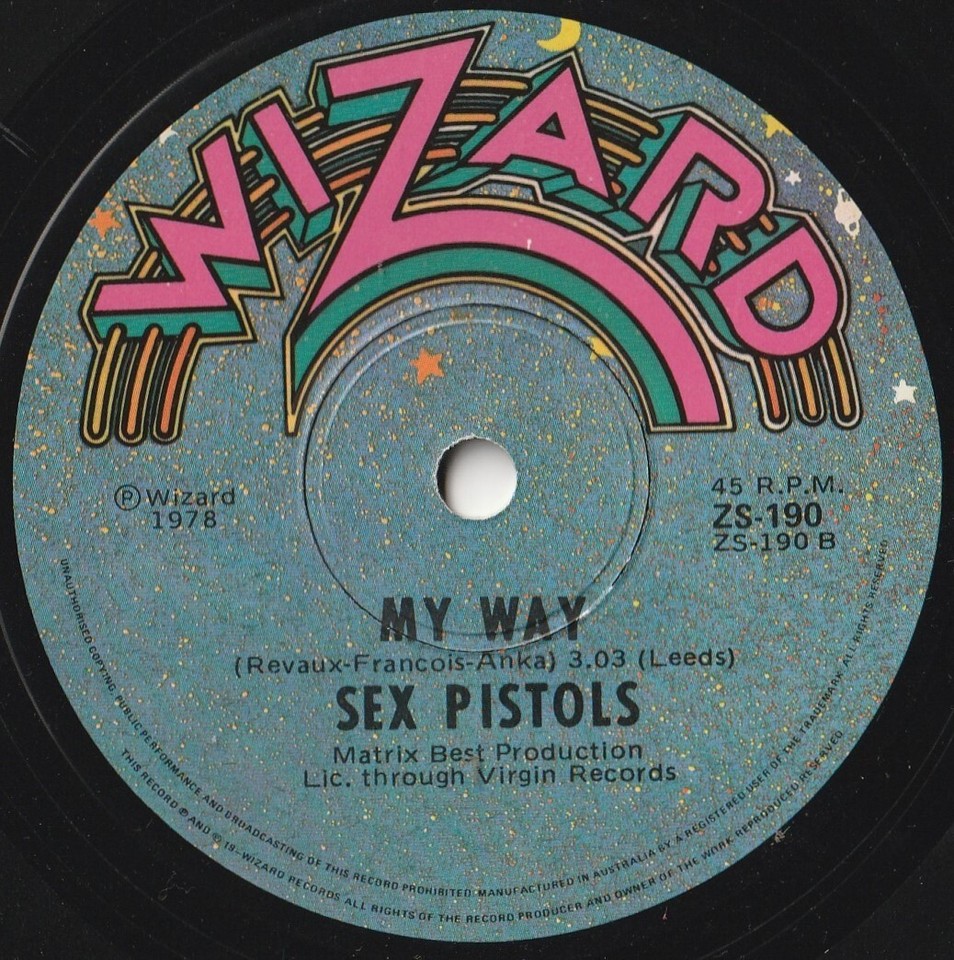 SEX PISTOLS 45: NO ONE IS INNOCENT b/w MY WAY AUSSIE WIZARD 190 NM & NM ...