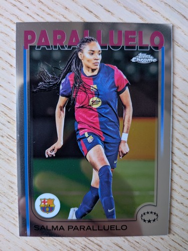 2024-25 Topps Chrome UWCL Salma Paralluelo FC Barcelona Base Card | eBay UK