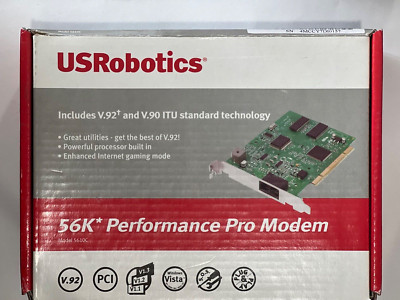 US ROBOTICS USR5610C 56K PERFORMANCE PRO MODEM INTERNAL PCI 56KBPS ULB1 ...
