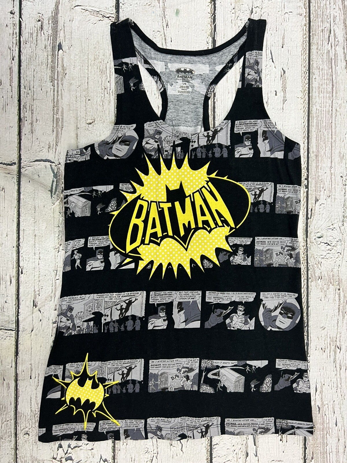 Batman DC Comics Women's Comic Strip All Over Print S… - Gem