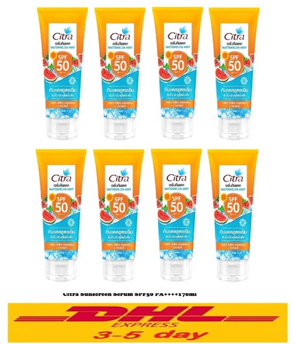 8x 170ml Citra Sunscreen Serum SPF50 PA++++ Watermelon Mint Formula ...