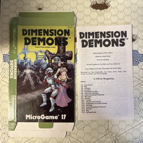 Microgame 17 Dimension Demons Metagaming 1980 punched Complete | eBay