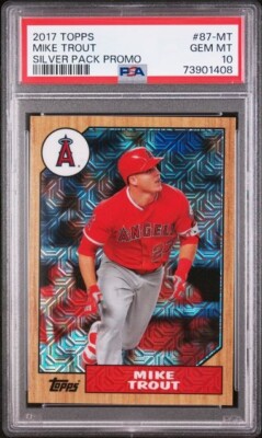 2017 Topps Silver Pack 1987 Topps Design #87-MT Mike Trout PSA 10 | eBay