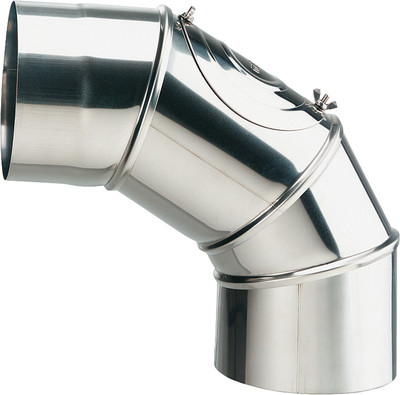 Abgasrohr Rauchrohr 150 mm Edelstahl Bogen Möck Abgasrohrbogen Heizung ...